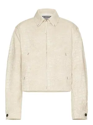 Jacquemus JACQUEMUS La Veste De Nmes Canevas Croco Beige