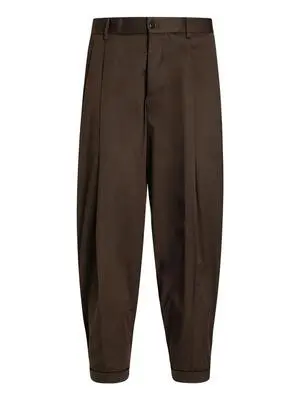Dolce & Gabbana Cotton Gabardine Pants - Brown