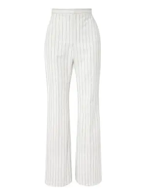 Ralph Lauren Neeva Pinstriped Flared Pants - Neutrals