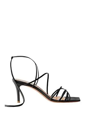GIANVITO ROSSI 85 Leather Sandals - Black