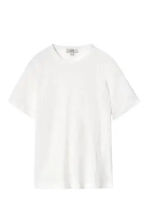 COS COS Crew-Neck Linen T-Shirt