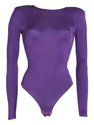 Elisabetta Franchi Bodysuit With Metal Applications - Purple