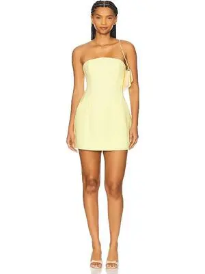 Bardot Karoline Hourglass Mini Dress - Canary Yellow