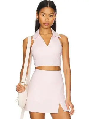WELLBEING + BEINGWELL Movewell Frankie Cropped Tank - Baby Pink