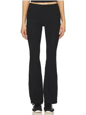 WELLBEING + BEINGWELL Aria Foldover Pant - Black