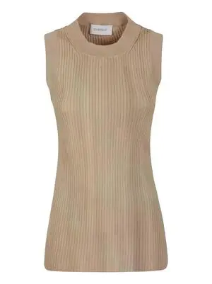 SPORTMAX Sportmax Ribbed Sleeveless Top