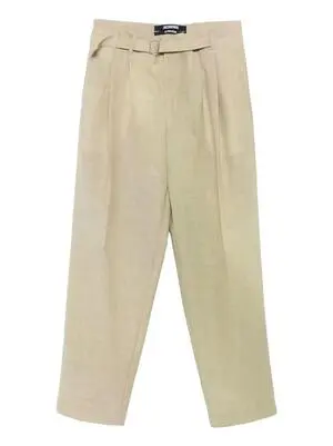 Jacquemus Le Pantalon Canvas Trousers - Neutrals
