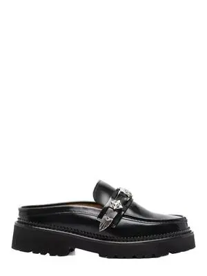 Toga Leather Loafers - Black