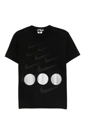 BLACK COMME DES GARÇONS X Nike Logo-print T-shirt - Black