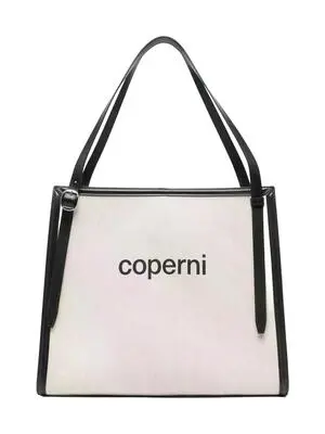 Coperni Branded Belt Tote Bag - Neutrals