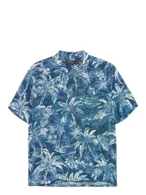 Polo Ralph Lauren Palm Tree-print Shirt - Blue
