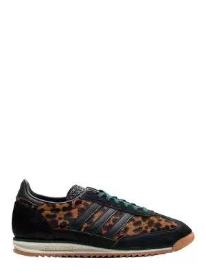 Adidas Sl 72 Leopard Print Sneakers - Black
