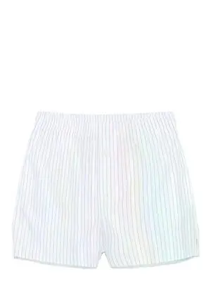 RIVIERA Striped Shorts - White