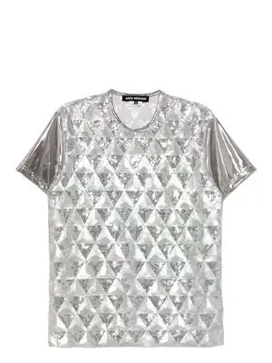 Junya Watanabe Sequin-embellished T-shirt - Silver