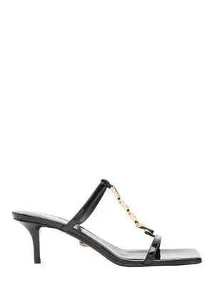 Versace 60mm Leather Sandals - Black