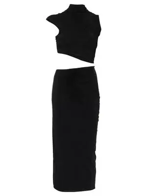 AMAZUIN Musia Midi Dress - Black