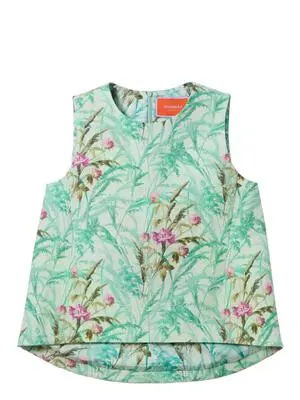 La DoubleJ La Scala Floral Top - Green