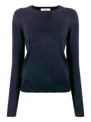 ROBERTO COLLINA Round Neck Top - Blue