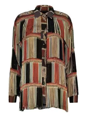 Etro Fringed Shirt - Black