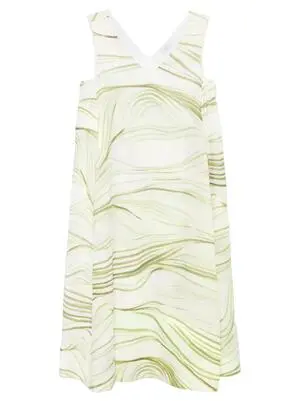 Peserico Printed Midi Dress - Green