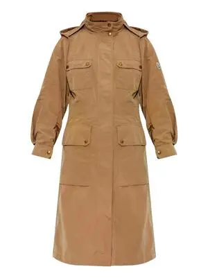 Moncler Nantes Parka Coat - Brown