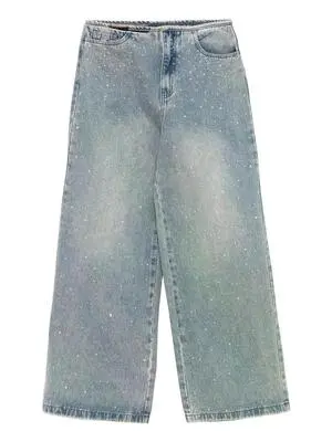 B+AB Crystal Embellished Jeans - Blue