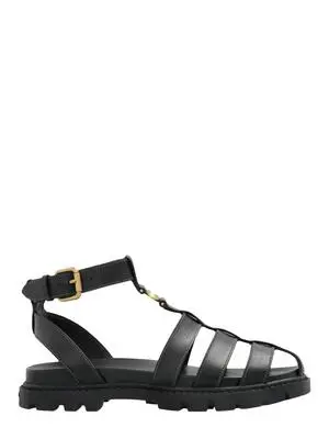 Coach Sculpted Fisherman Sandals - Black