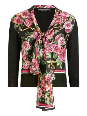 DOLCE & GABBANA Dolce & Gabbana Rose-Print Sweater