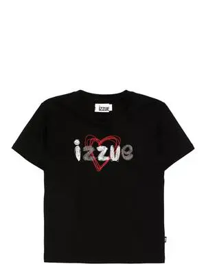 Izzue Embroidered T-shirt - Black