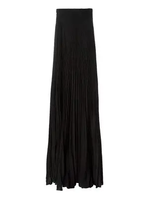 Ralph Lauren Pleated Maxi Skirt - Black