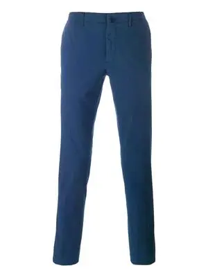 Incotex Pleated Skinny Chinos - Blue
