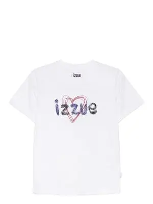 Izzue Logo-embroidered T-shirt - White