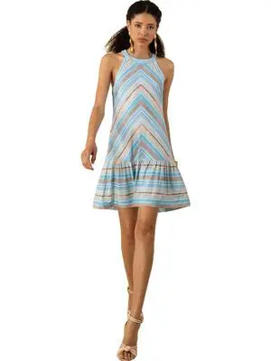 Hale Bob Penny Jersey Mini Dress - Blue