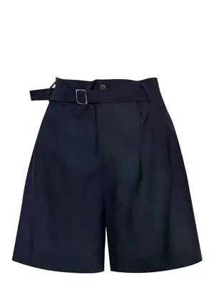 Jacquemus Pleated Belted Shorts - Blue