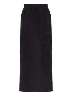 Y3 Asymmetric-panel Maxi Skirt - Black