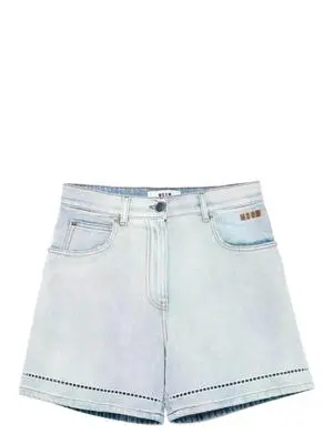 MSGM Denim Shorts - Blue