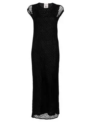SEMICOUTURE Open-knit Dress - Black