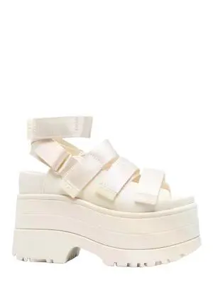 UGG 90mm Goldenrise Platform Sandals - White