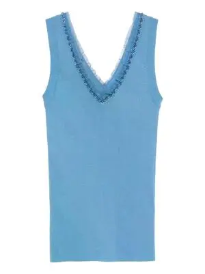 P.a.r.o.s.h Ribbed Tank Top - Blue