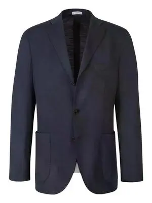 Boglioli Knitted Wool Blazer - Blue