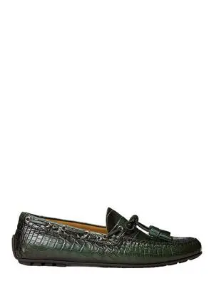 Ralph Lauren Harold Alligator Tassel Driver - Dark Racing Green