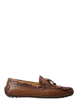 Ralph Lauren Harold Alligator Tassel Driver - Tan