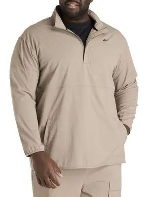 REEBOK Big & Tall Performance Track Jacket - Taupe