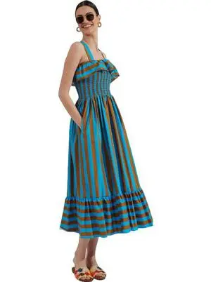 La DoubleJ Sunkissed Dress - Riviera Turchese Turquoise