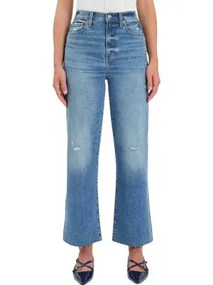 DAZE Pleaser High Waist Crop Jeans - Wide Awake Vintage