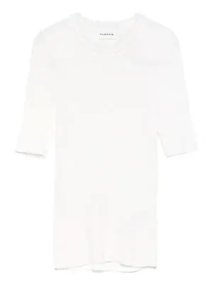 P.a.r.o.s.h Ribbed T-shirt - White