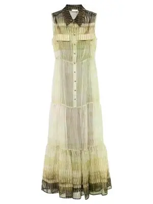 Liu Jo Crepe Maxi Dress - Green