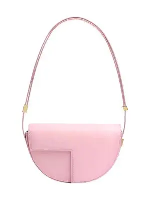 Patou Le Petit Leather Shoulder Bag - Pink