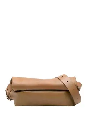 JIL SANDER Small Rollup Shoulder Bag - Brown