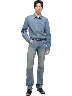 Helmut Lang Curved Classic Denim Shirt - Tinted Mid